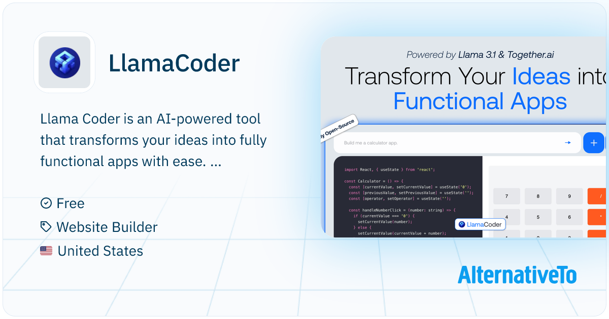 LlamaCoder: An open source Claude Artifacts app that can generate full ...