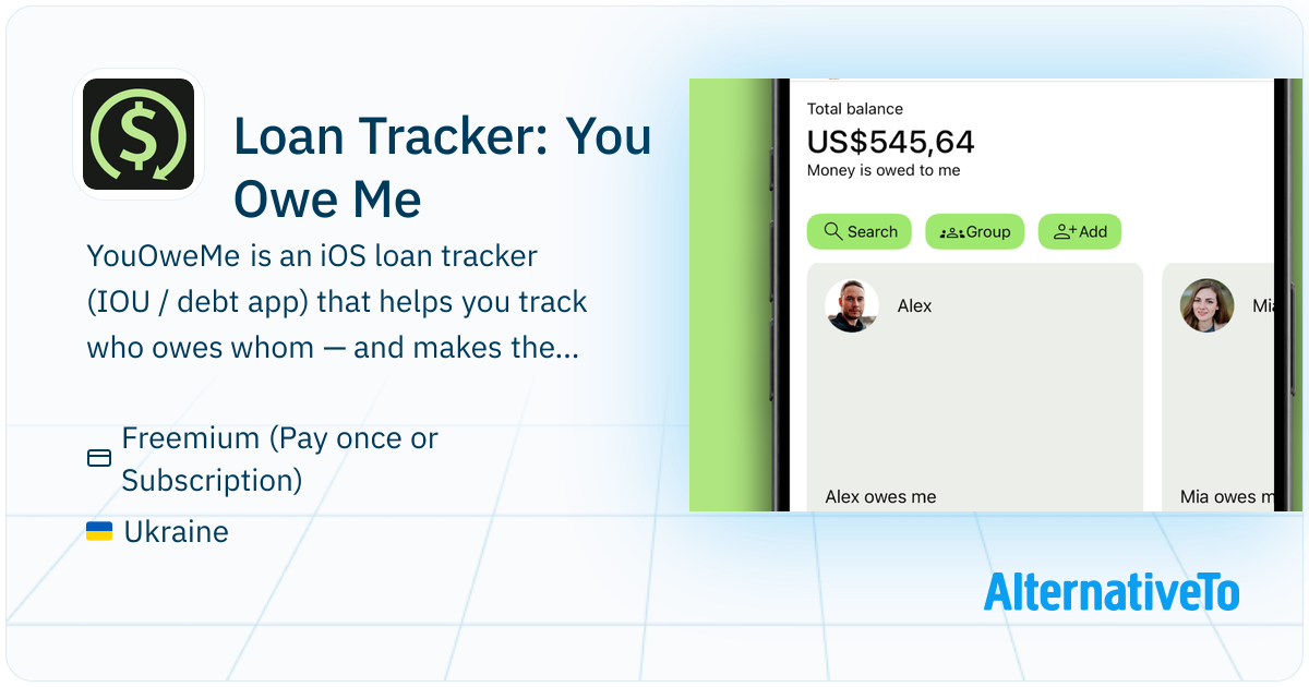 Loan Tracker: You Owe Me: Track IOUs, debts, and shared expenses, set ...