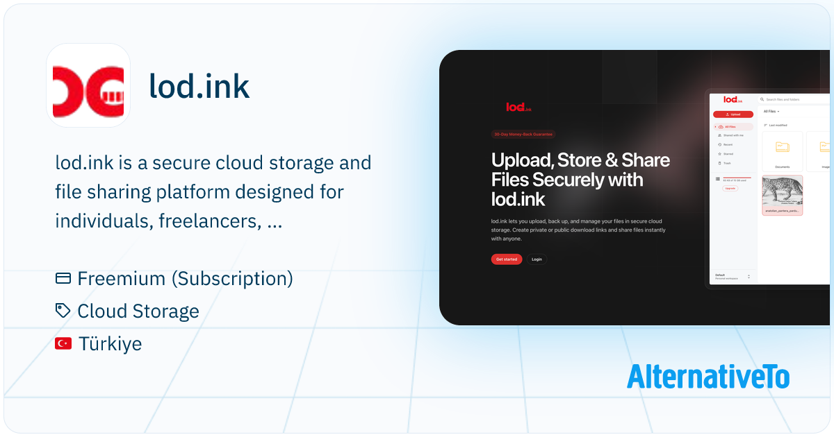 lod.ink: Secure cloud storage and file sharing platform with 15GB free ...