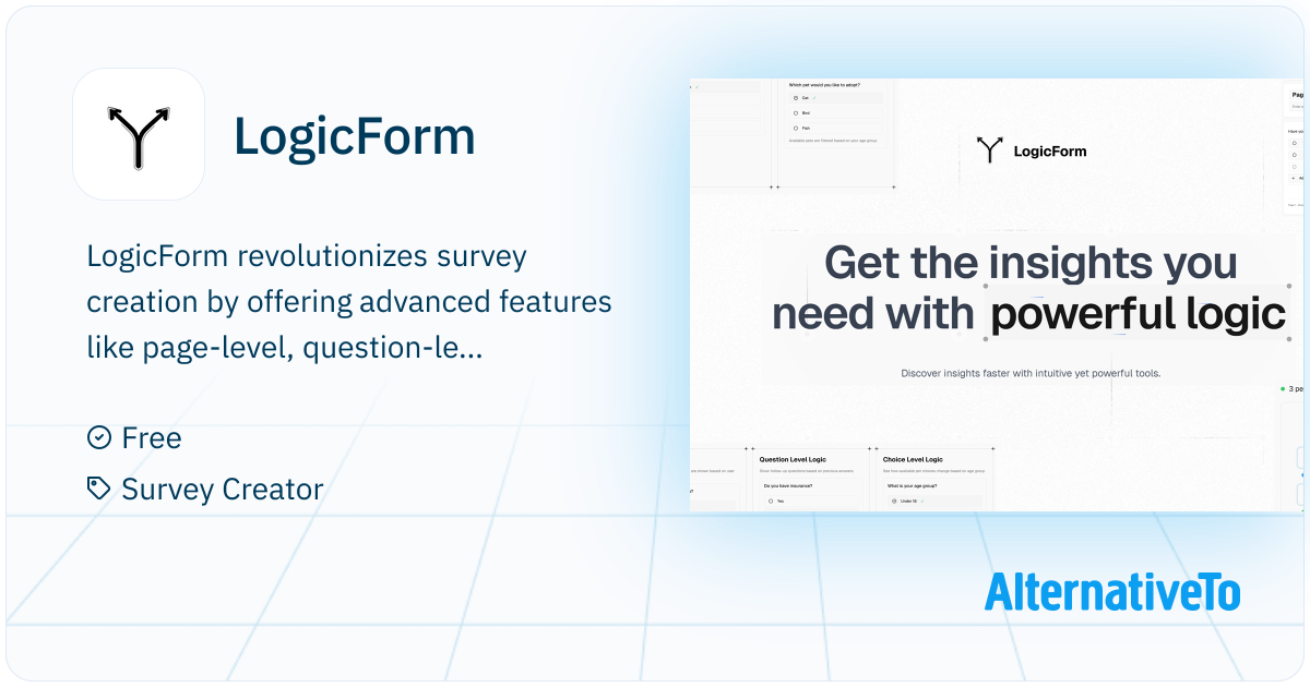 LogicForm: Platform for creating surveys with advanced logic and real ...