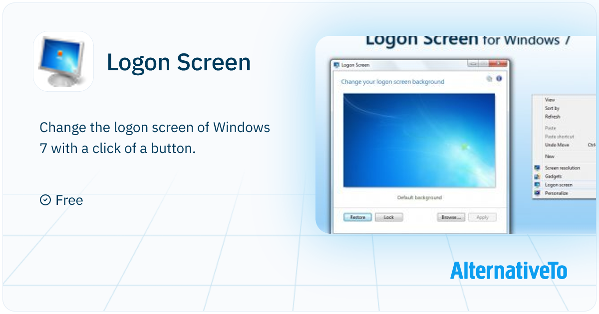 Logon Screen: Change the logon screen of Windows 7 with a click ...