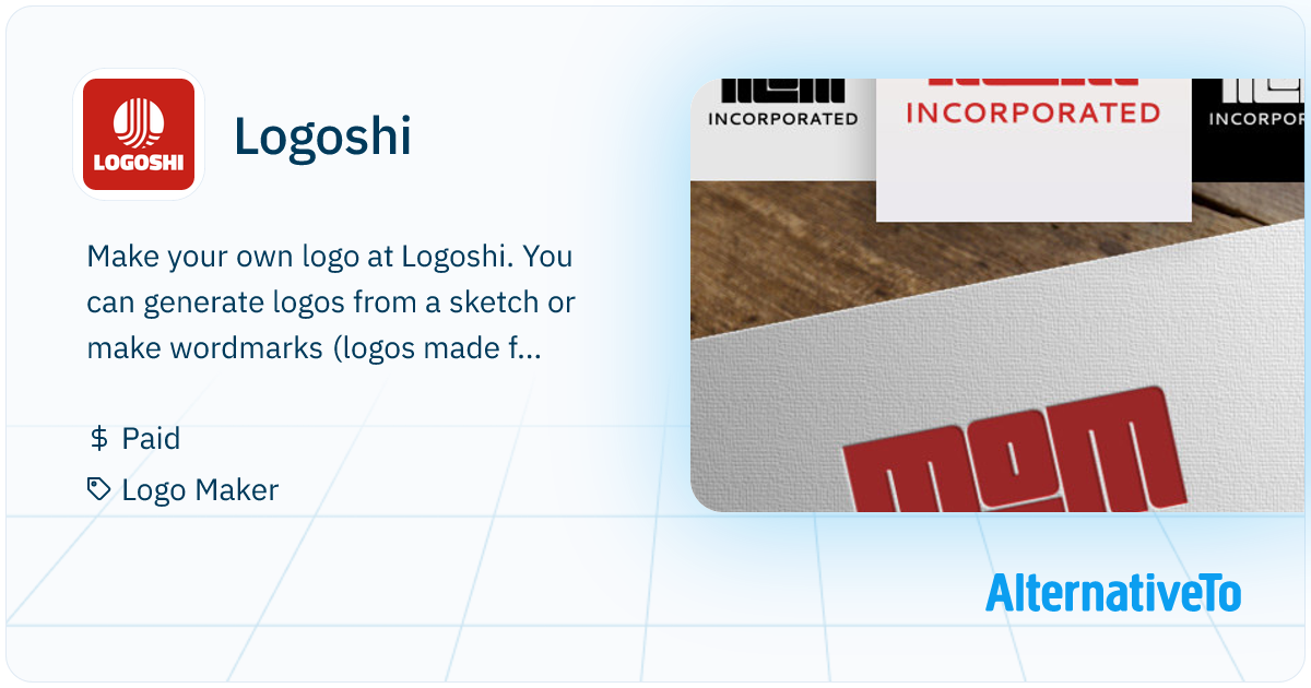 Logoshi: Draw a messy sketch, get a modern logo | AlternativeTo