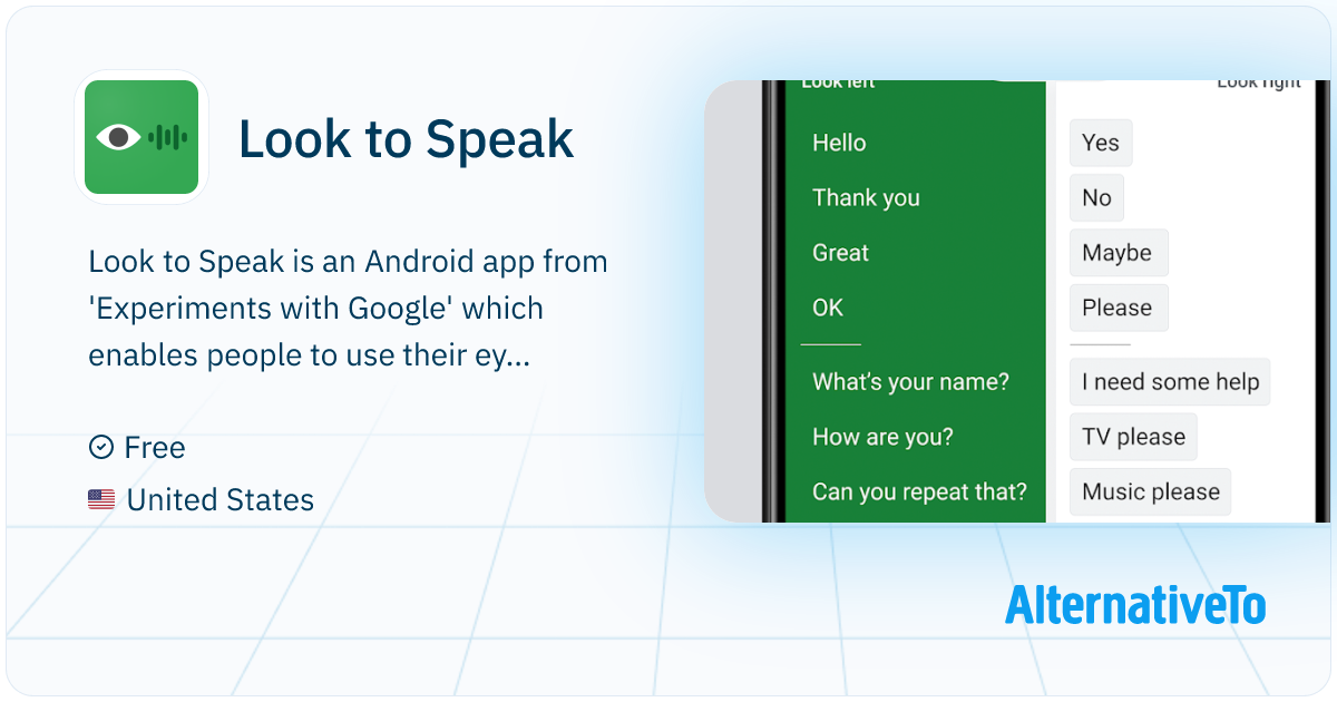 Look to Speak: Android app from | AlternativeTo