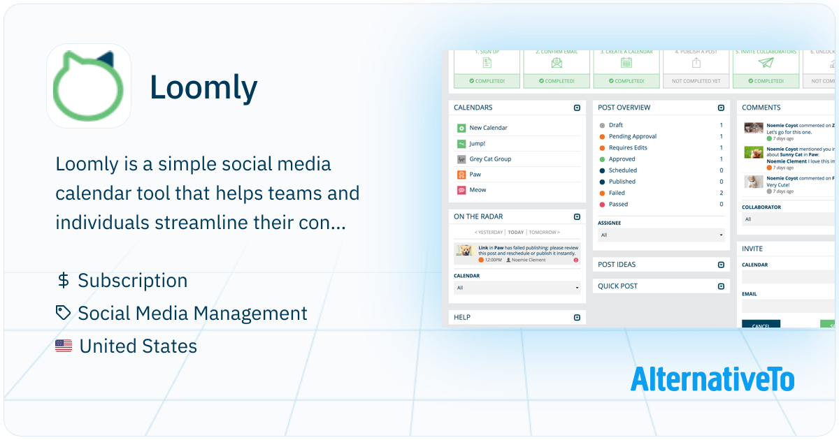 Loomly: Your simple social media calendar. | AlternativeTo