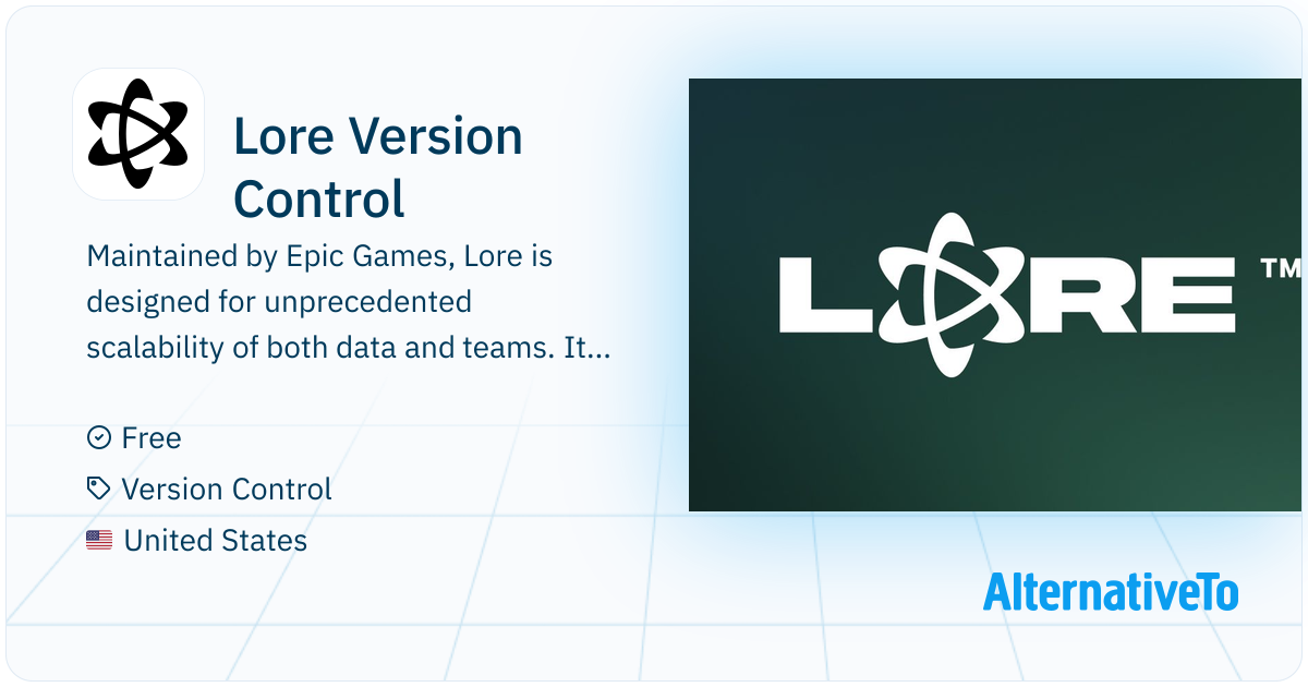 Lore Version Control: Open source version control system for scalable ...