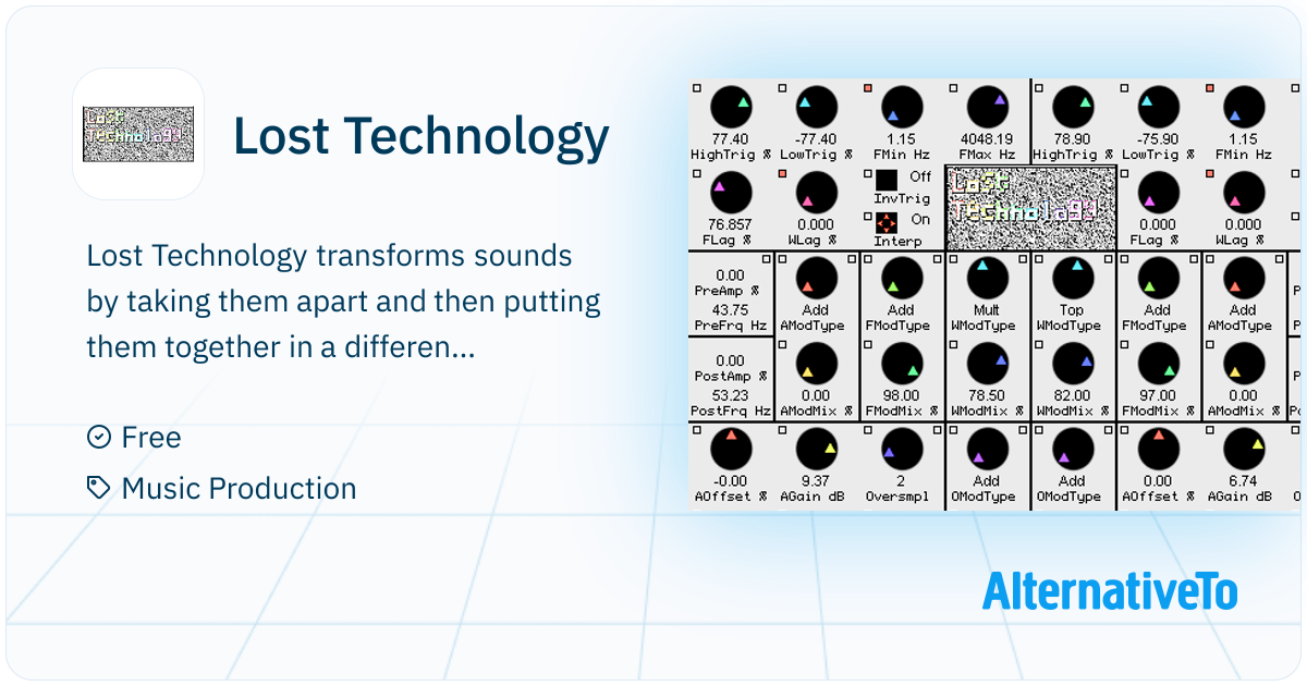 Lost Technology: Sinusoidal distortion plugin with radical sound ...
