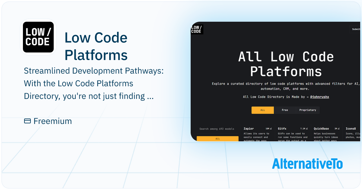 Low Code Platforms: Optimize with Low Code: Our directory connects ...