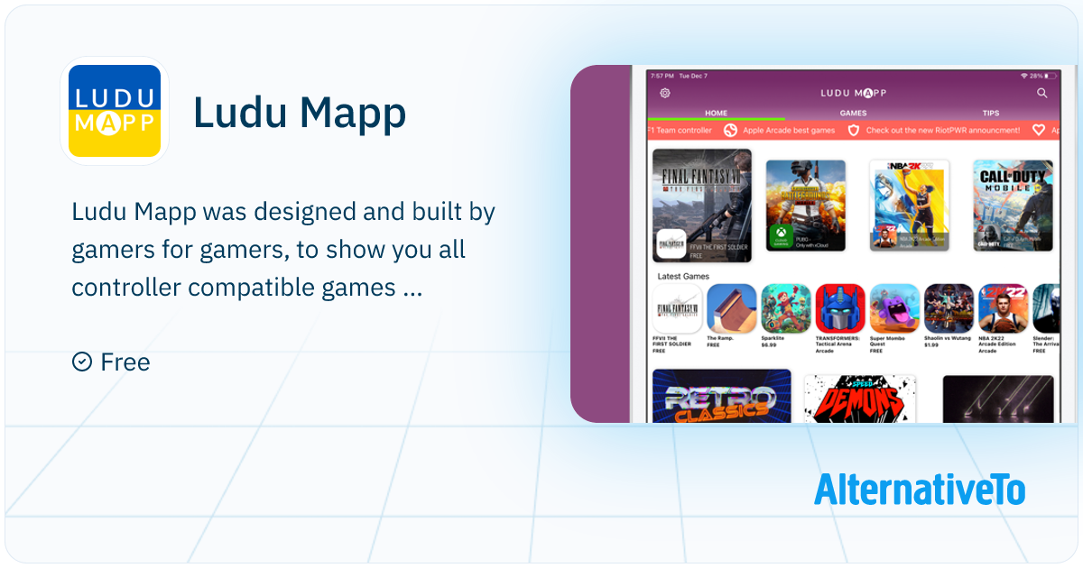 Ludu Mapp: Was designed and built by gamers for | AlternativeTo