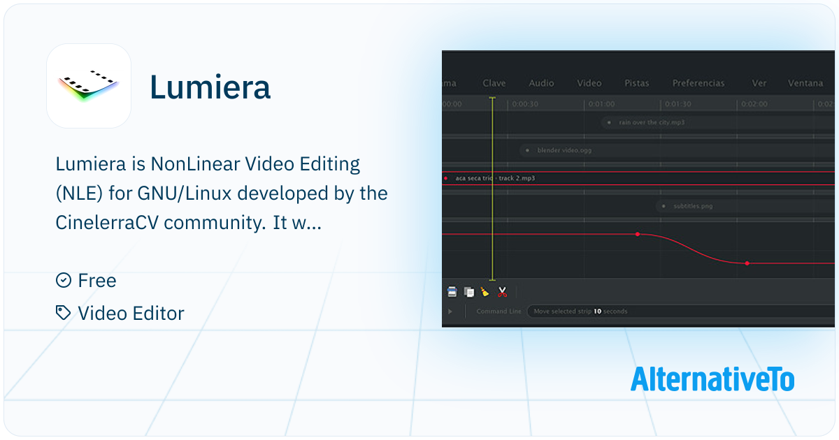 Lumiera: Is NonLinear Video Editing (NLE) for | AlternativeTo