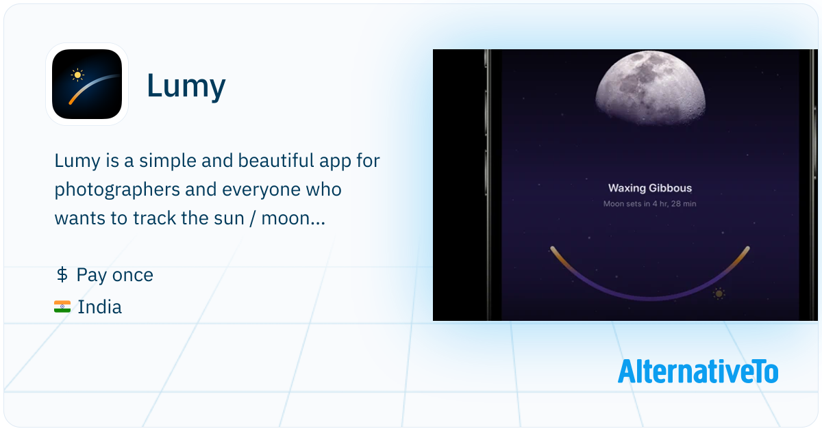 Lumy: Beautiful app for photographers and everyone who wants to track ...