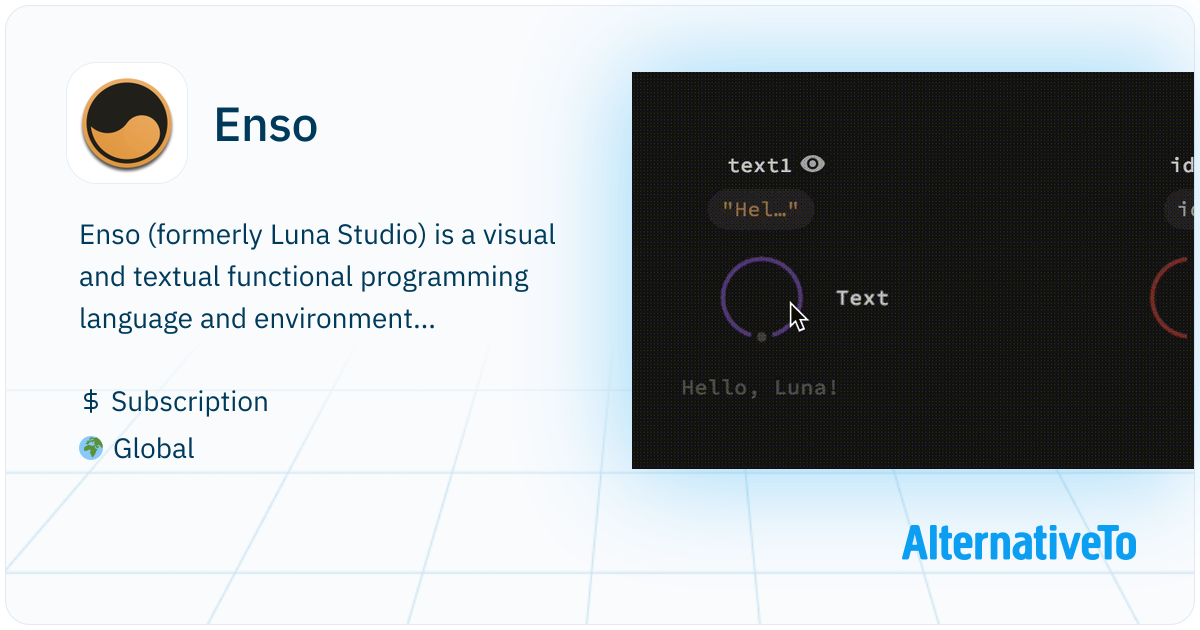 Enso: Visual and textual programming language and environment where ...