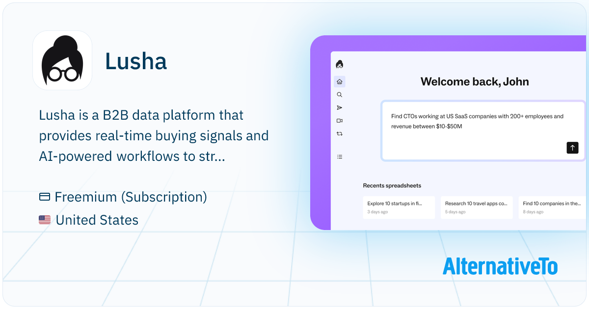 Lusha: Find verified B2B contacts, automate CRM updates, and enrich ...