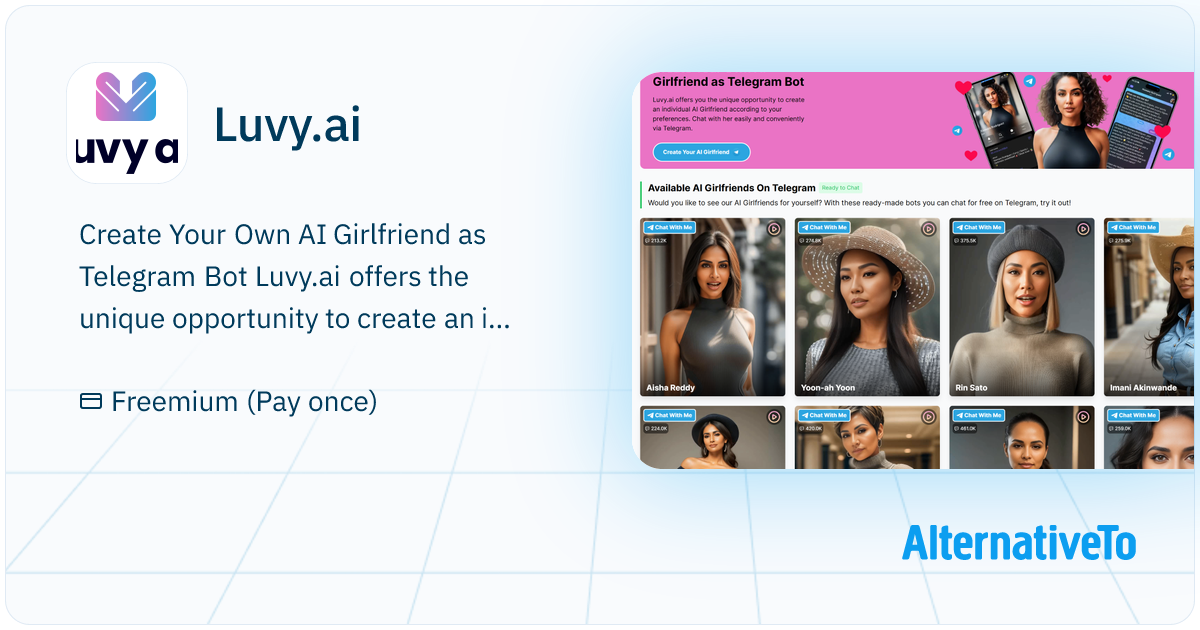 Luvy.ai: Offers you the unique opportunity to create an individual AI ...