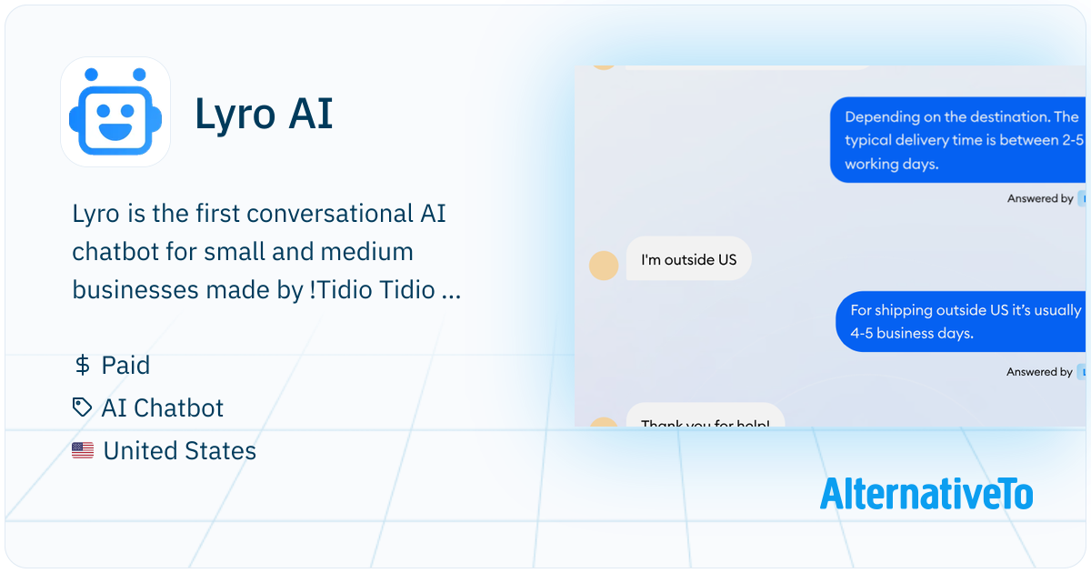 Lyro AI: Lyro is the first conversational AI chatbot for small and ...