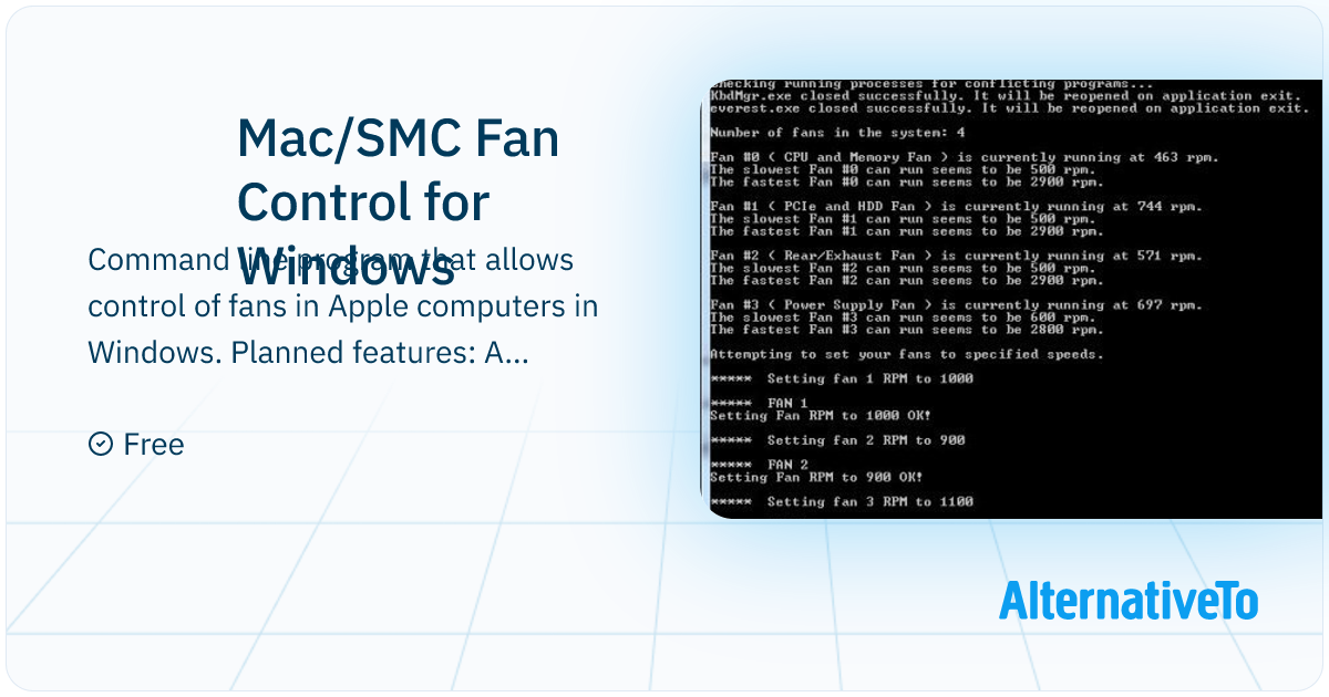 Mac/SMC Fan Control for Windows: Command line program that allows ...