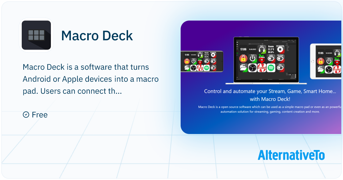 Macro Deck: Mobile device macro pad for PC control and automation ...