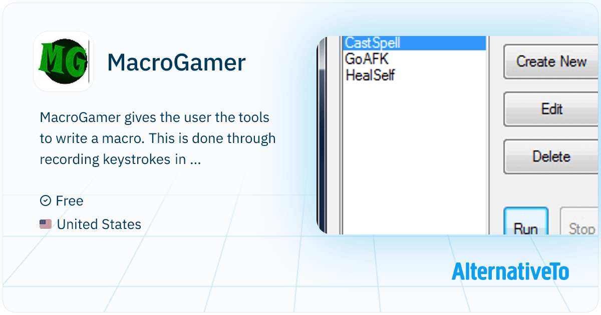 MacroGamer: Gives the tools to write a macro. | AlternativeTo