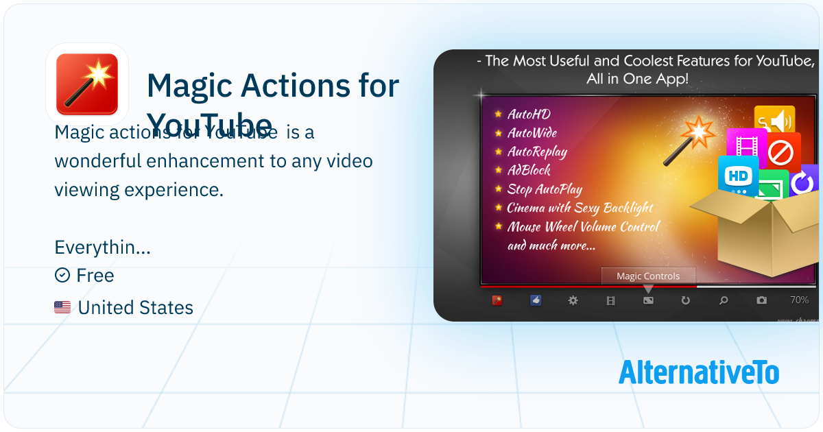 Magic Actions for YouTube: Magic Actions is an extension that changes ...