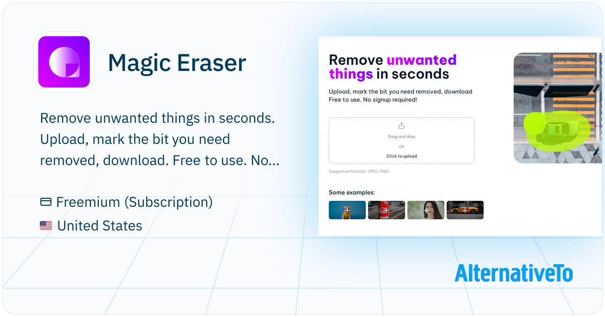 Magic Eraser: Remove unwanted things in seconds | AlternativeTo