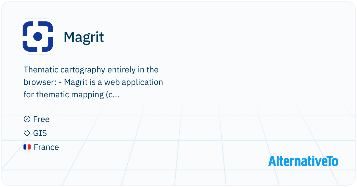 Magrit: Online thematic mapping application developed by UAR RIATE ...