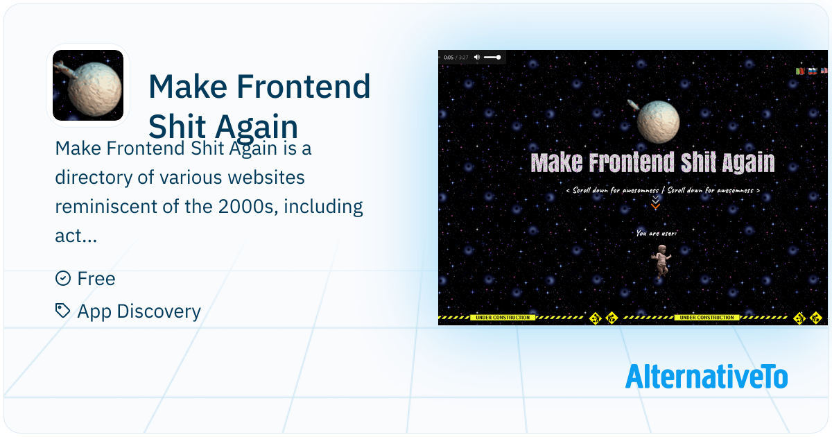 Make Frontend Shit Again: A directory of various websites reminiscent ...