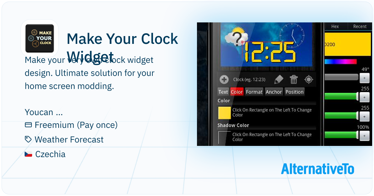 Make Your Clock Widget: Make your very own clock widget design ...