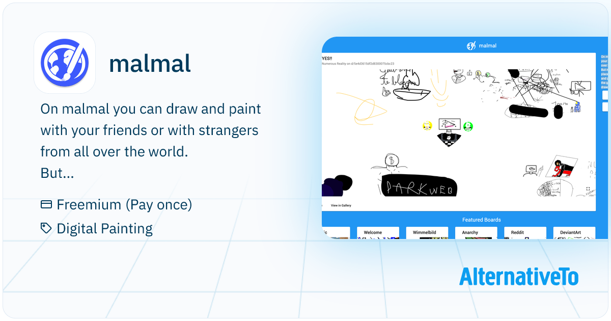 malmal: Draw together on a nearly infinite canvas with your friends or ...