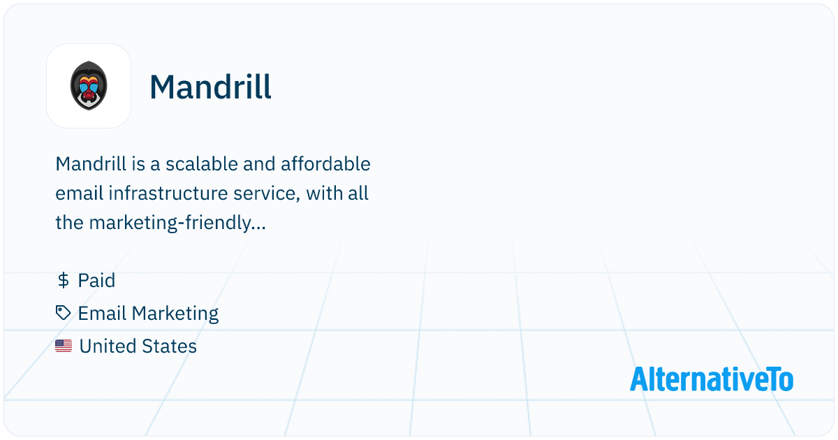 Mandrill: Scalable and affordable email | AlternativeTo