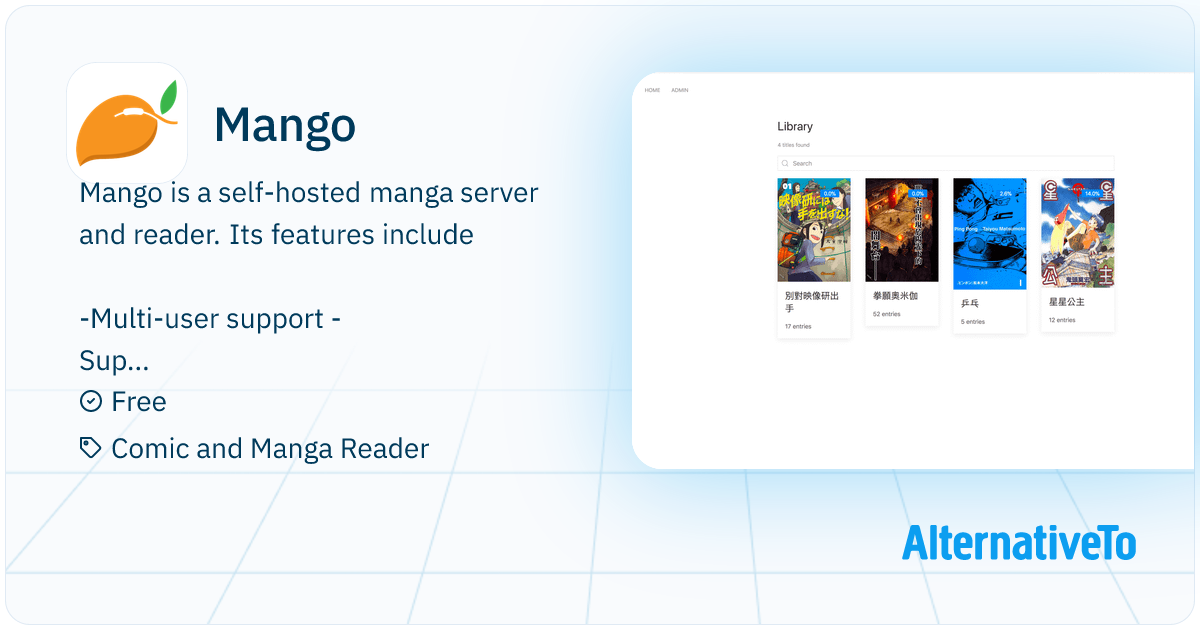 Mango: Self-hosted manga server and web reader | AlternativeTo