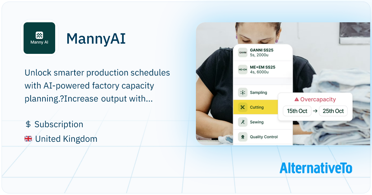 MannyAI: AI production planning software for apparel and footwear ...