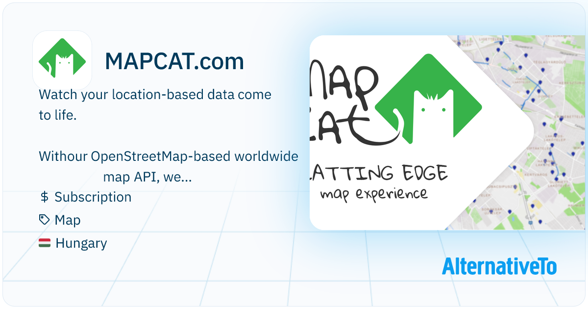 MAPCAT.com: OSM-based worldwide map API and public map portal ...