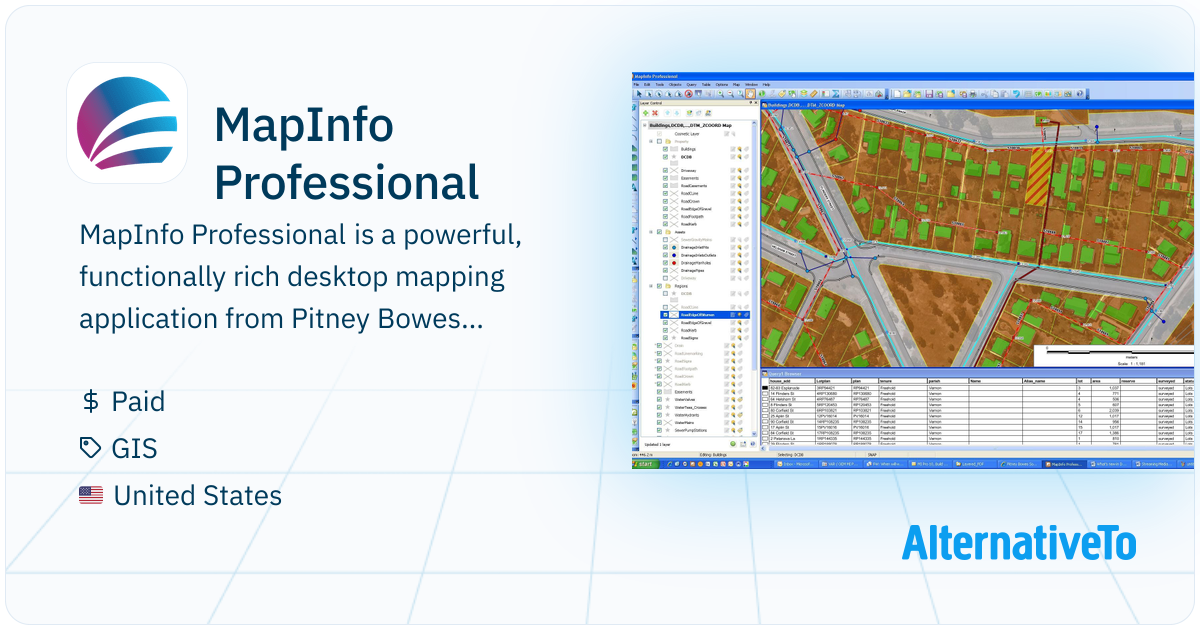 MapInfo Professional: Powerful, functionally | AlternativeTo