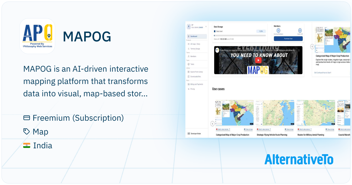 MAPOG: AI-powered interactive mapping platform that lets users create ...