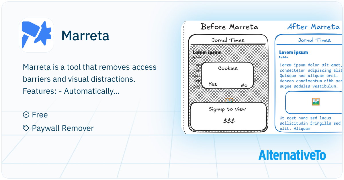 Marreta: Tool that removes access barriers and visual distractions ...