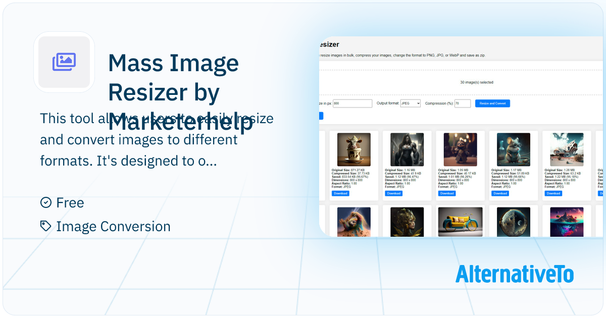 Mass Image Resizer by Marketerhelp: Our easy-to-use tool lets you ...