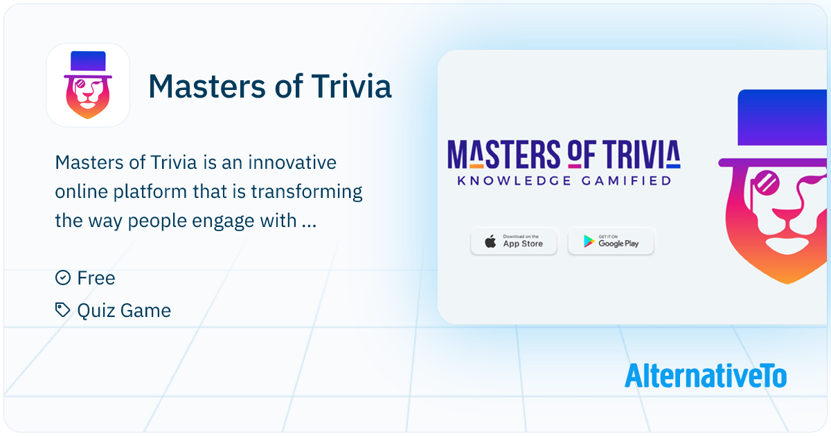 Masters of Trivia: Innovative online quiz game platform | AlternativeTo