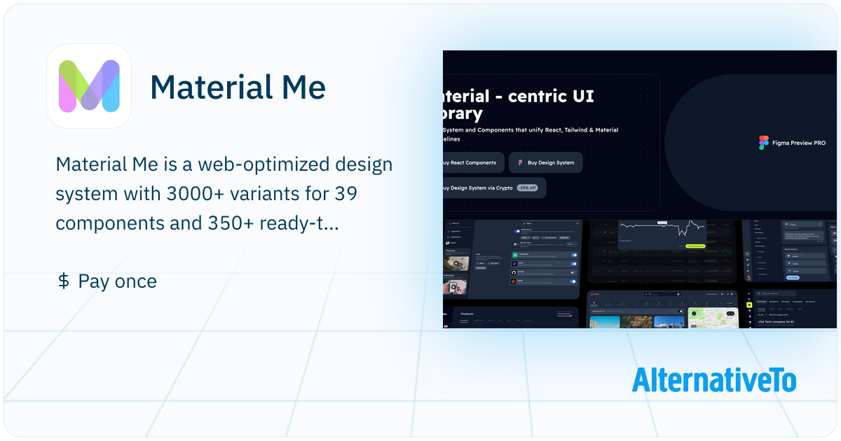 Material Me: Design System and Components that unify React, Tailwind ...