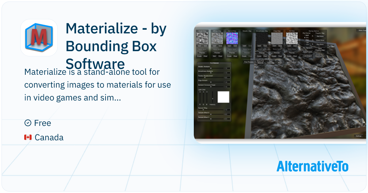 Materialize - by Bounding Box Software: Materialize is a stand alone ...