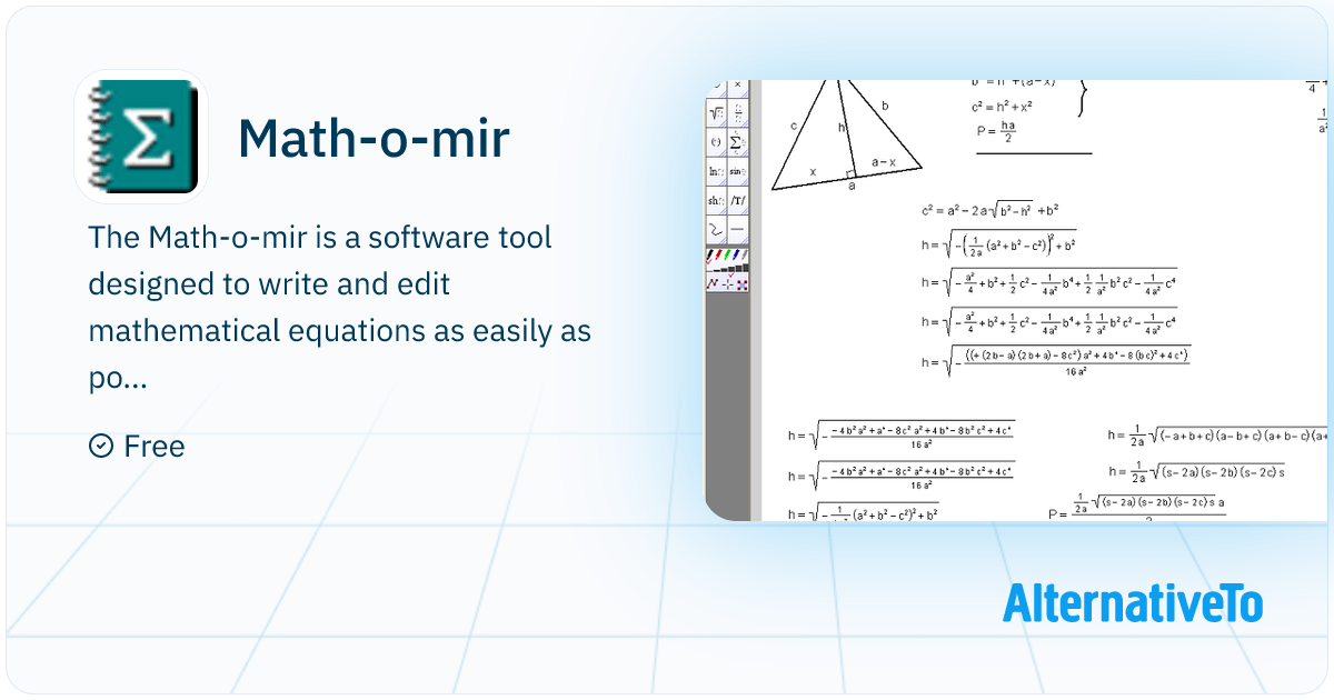 Math-o-mir: The Math-o-mir is a software tool designed to write and ...