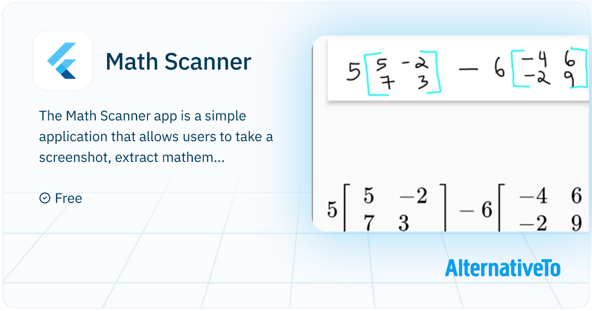 Math Scanner: The Math Scanner app is a user-friendly application ...