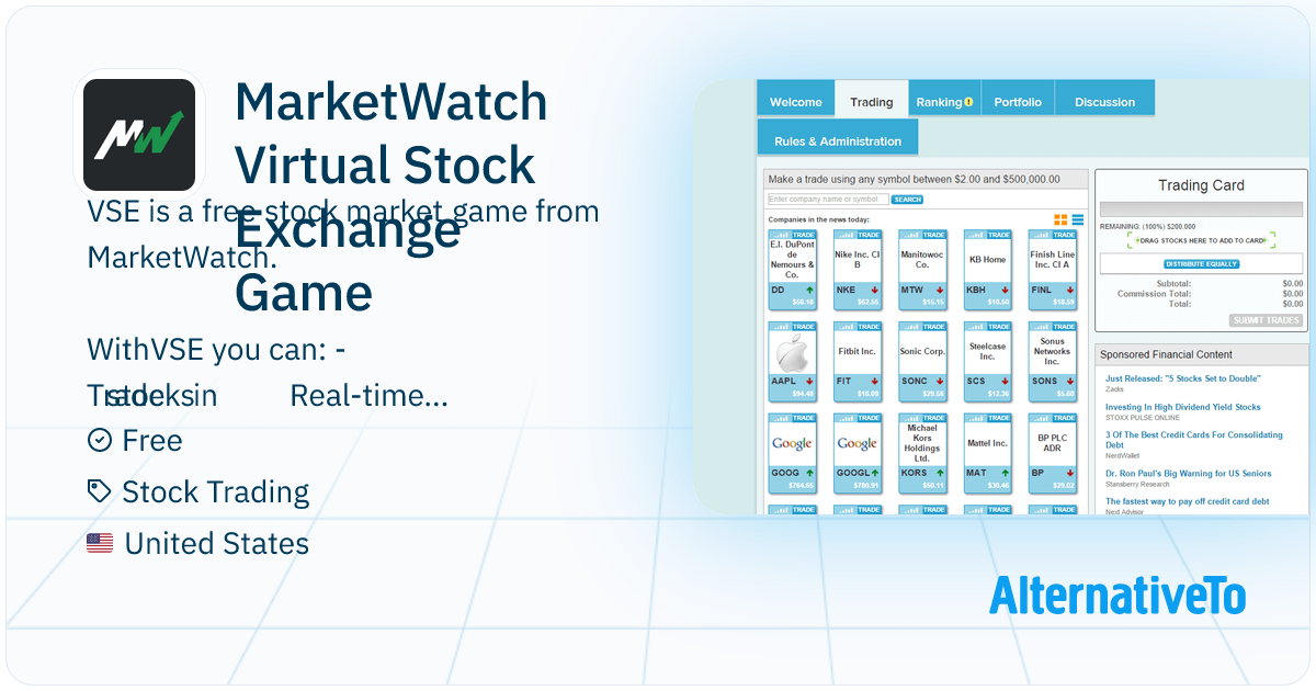 MarketWatch Virtual Stock Exchange Game: MatketWatch VSE is a browser ...