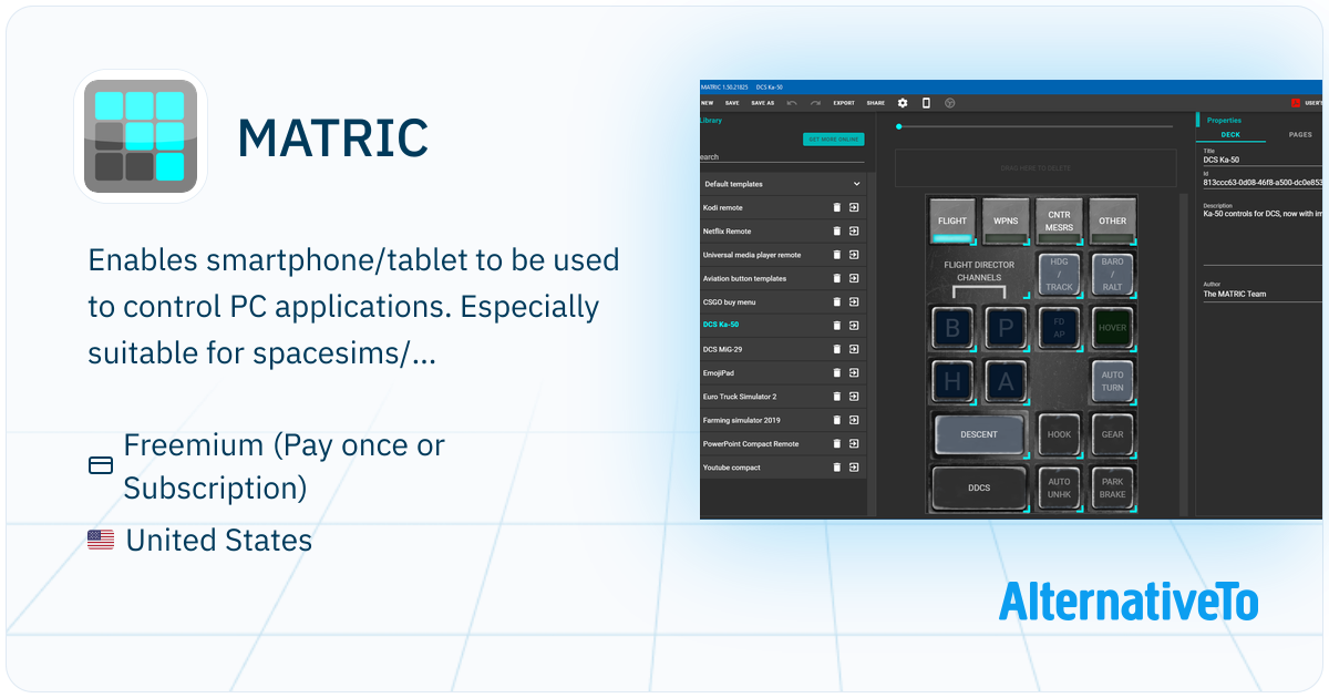 MATRIC: Remotely control PC applications via your smartphone or tablet ...