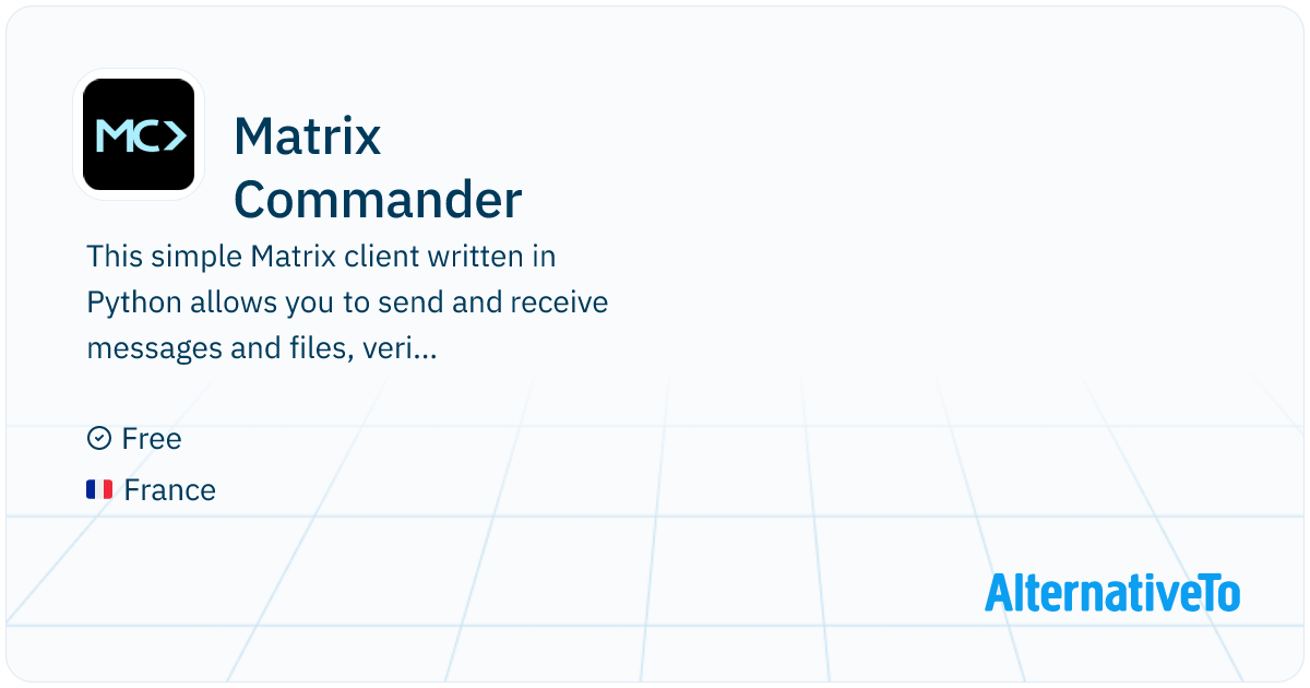 Matrix Commander: Simple but convenient CLI-based Matrix client app for ...