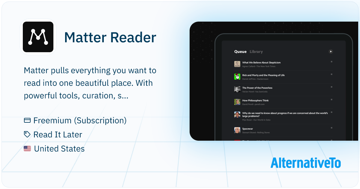 Matter Reader: Matter is a powerful reading tool for demanding readers ...