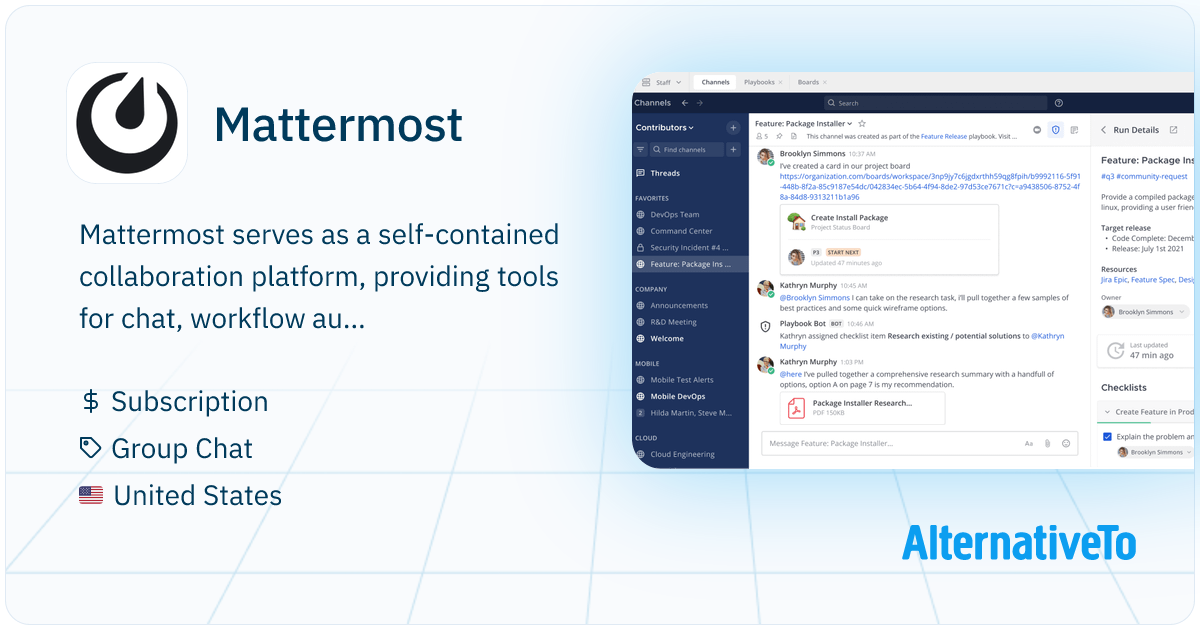 Mattermost: Self-hosted platform with chat, workflow automation, AI ...
