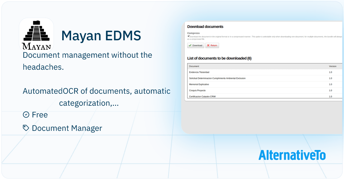 Mayan EDMS: Document management without the headaches | AlternativeTo