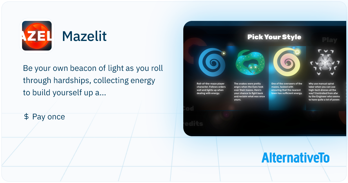 Mazelit: Light your way through mazes, collect energy, and level up to ...