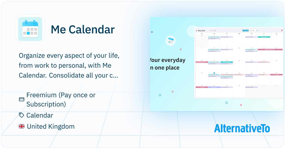 Me Calendar: User-friendly calendar app equipped with widget support ...
