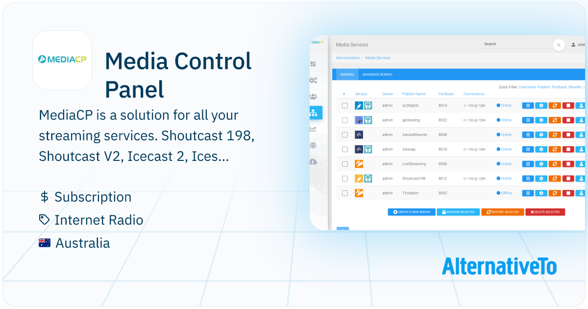 Media Control Panel: The Media Control Panel is an advanced internet ...
