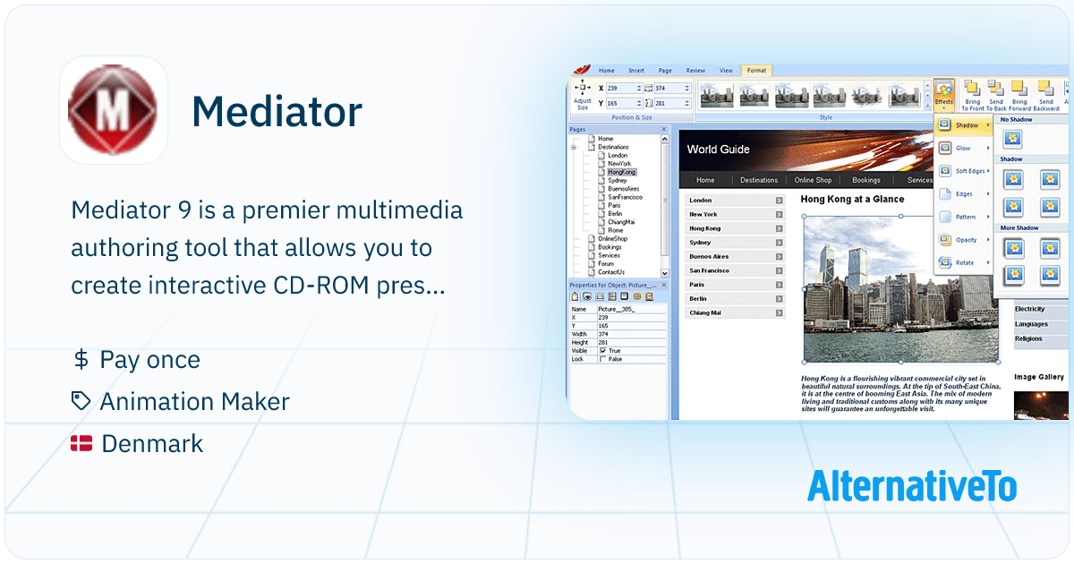 Mediator: 9 is a premier multimedia authoring tool | AlternativeTo